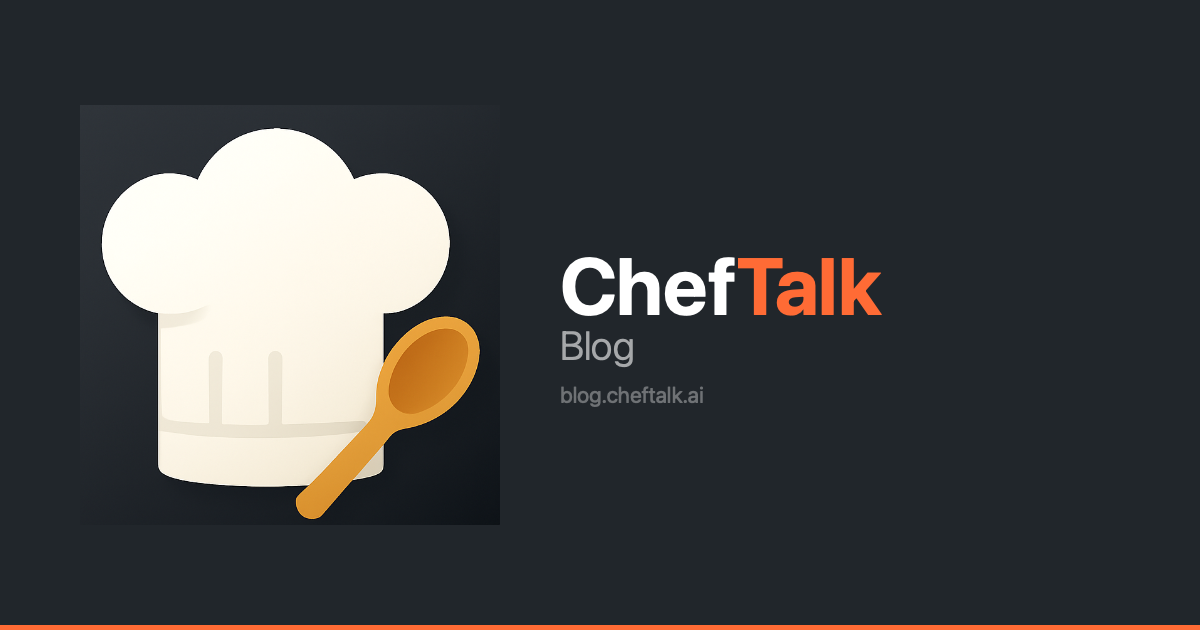 ChefTalk Blog